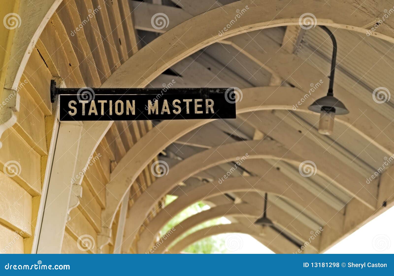 Station Master Sign Old Railway Platform Stock Photo | CartoonDealer ...