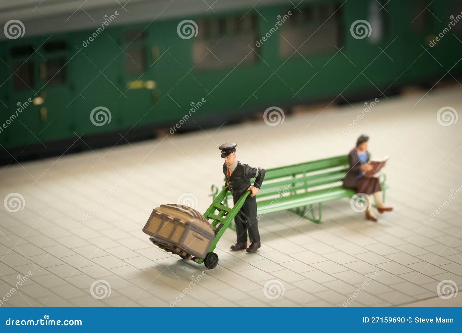 Station porter stock photo. Image of sacktruck, toys - 27159690