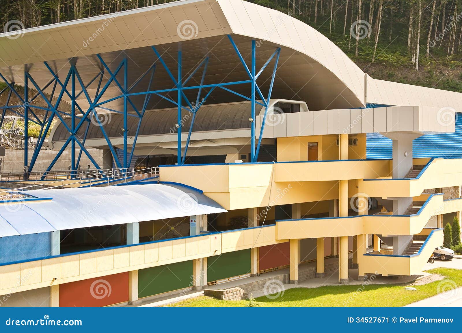 Station of ropeway stock image. Image of equipment, landscape - 34527671
