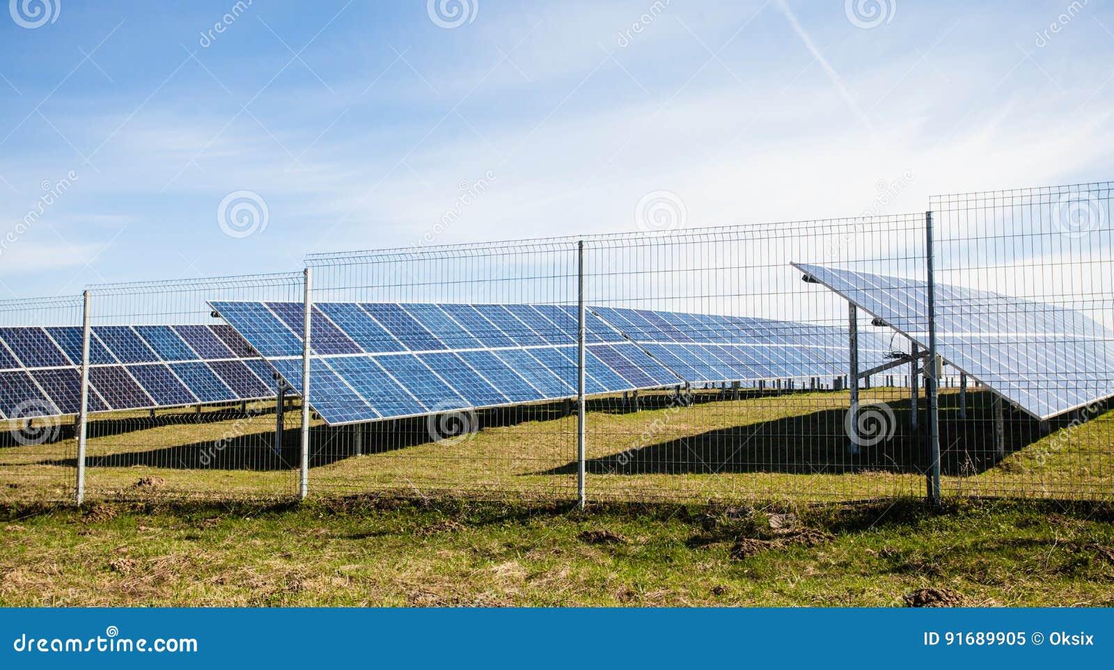 Station with solar panels stock image. Image of mountain - 91689905