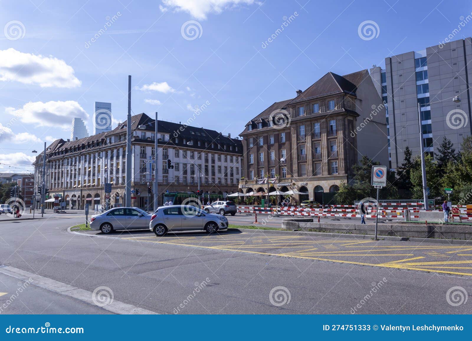 Station Square in Basel in Mid-September Editorial Stock Photo - Image ...