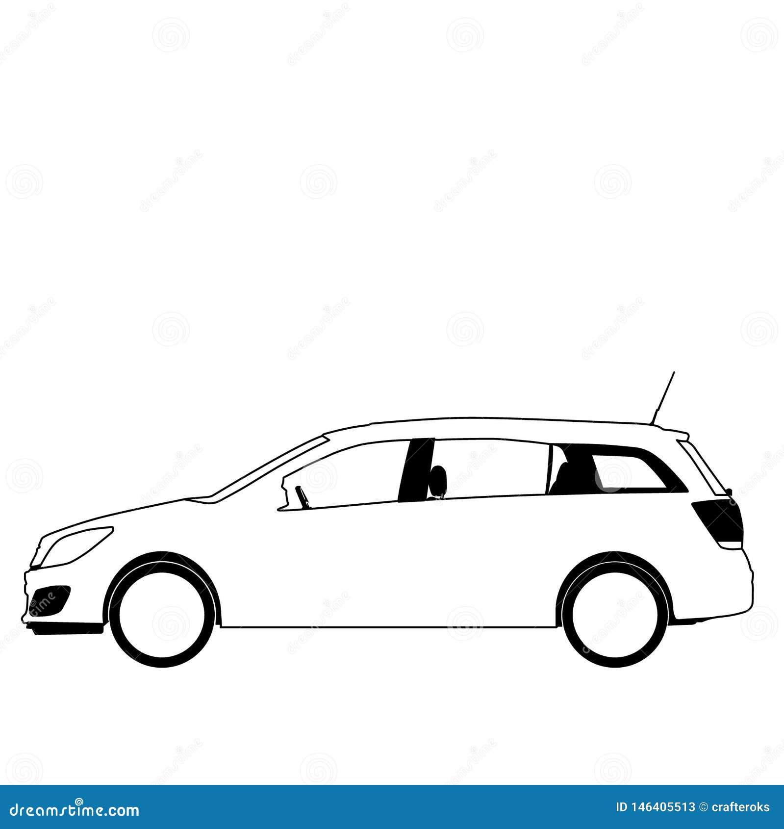 Station Wagon Vector Eps Illustration by Crafteroks Stock Vector ...