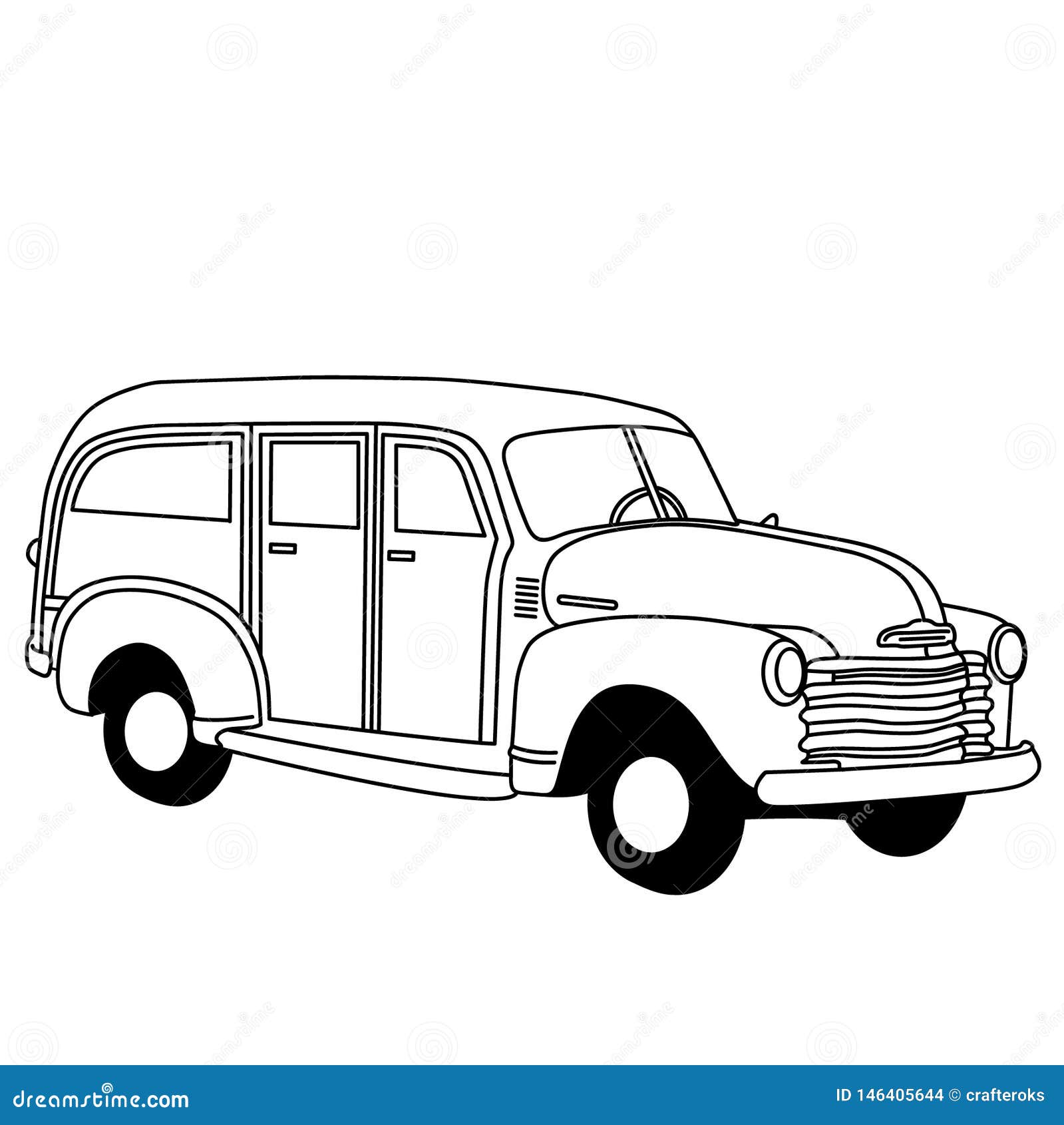 Station Wagon Vector Eps Illustration by Crafteroks Stock Vector ...