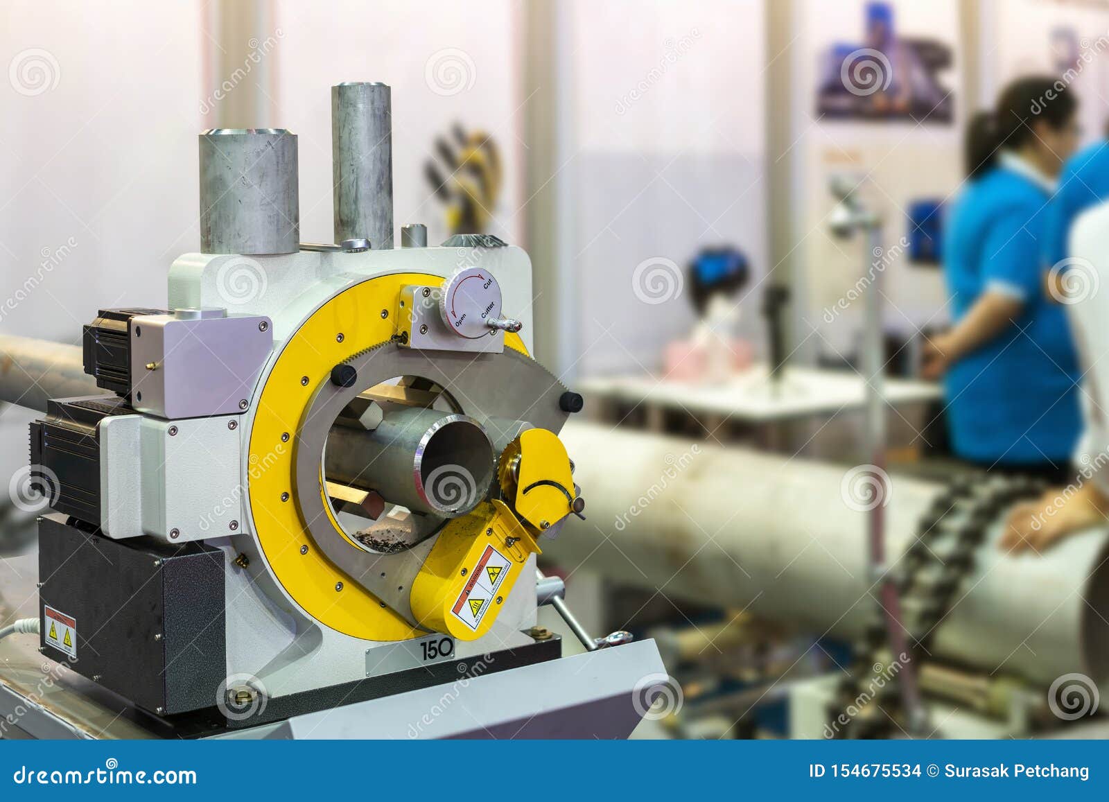 Stationary Automatic and Precision Electric Pipe Cold Cutter Machine is ...