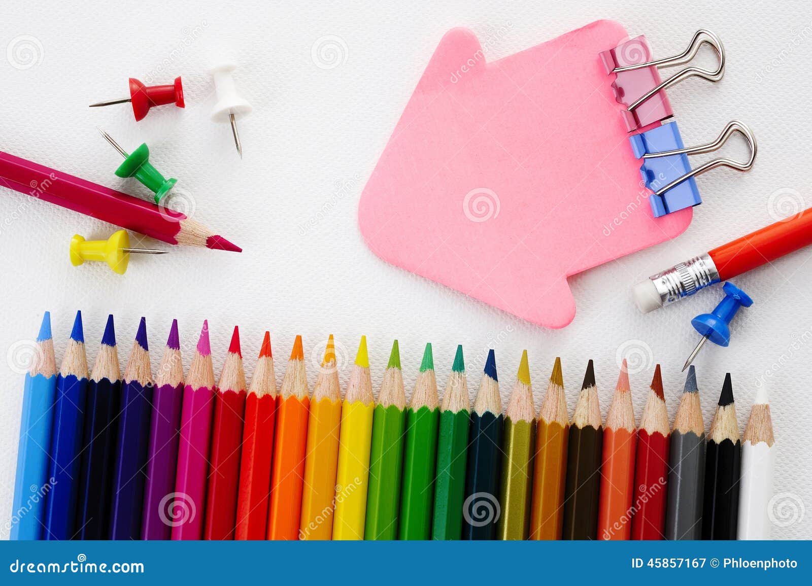 Stationary stock image. Image of color, wood, education - 45857167