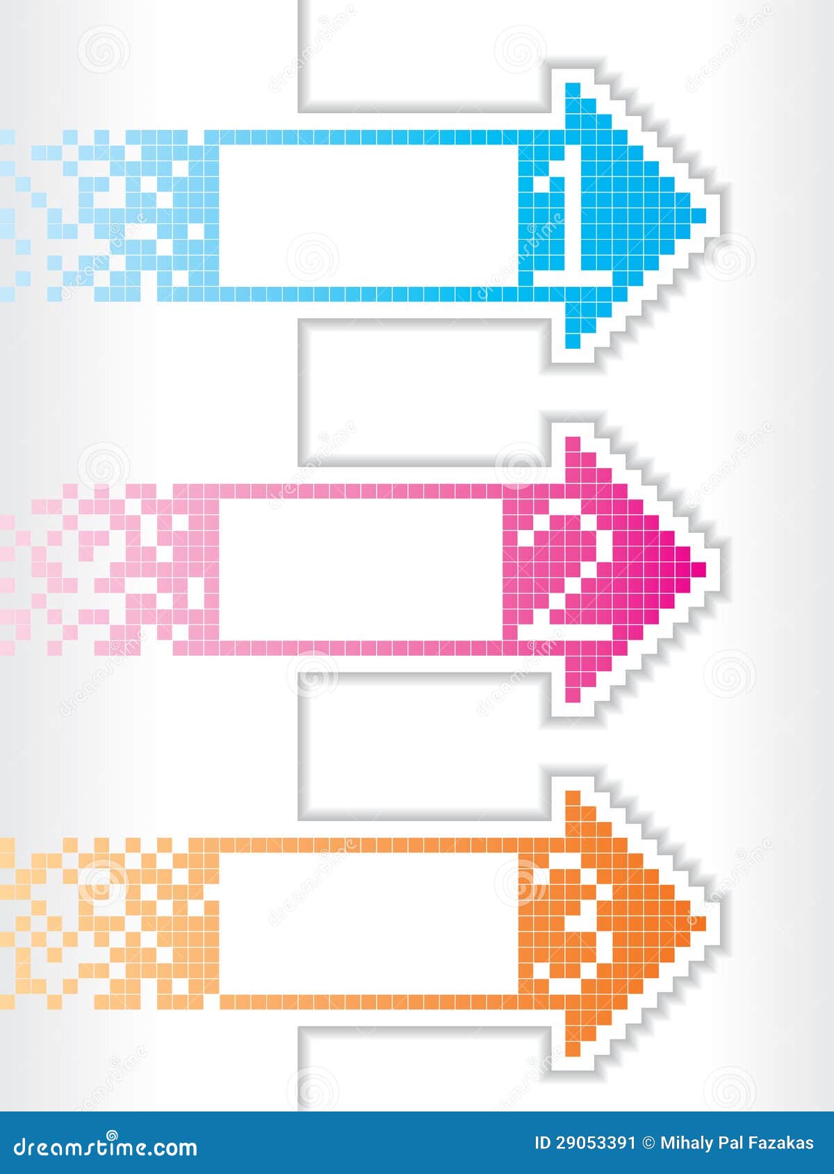 Stationary Design with Checkered Arrows Stock Vector - Illustration of ...