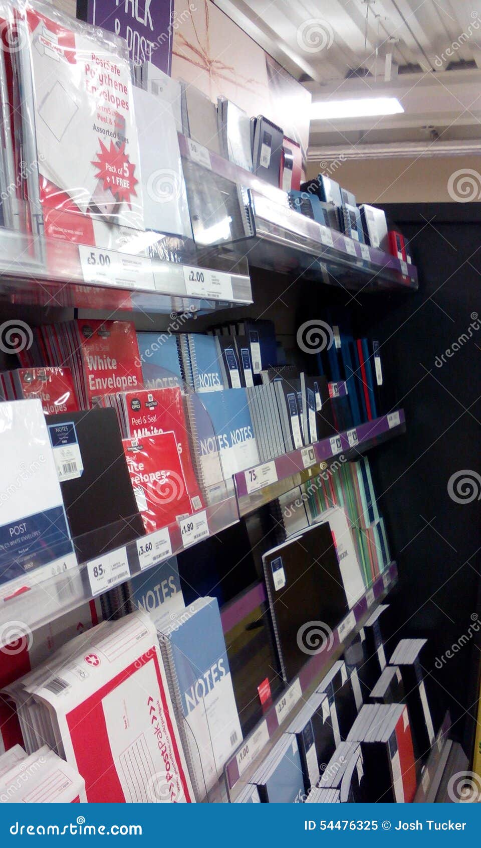 Stationary on display editorial image. Image of supermarket - 54476325