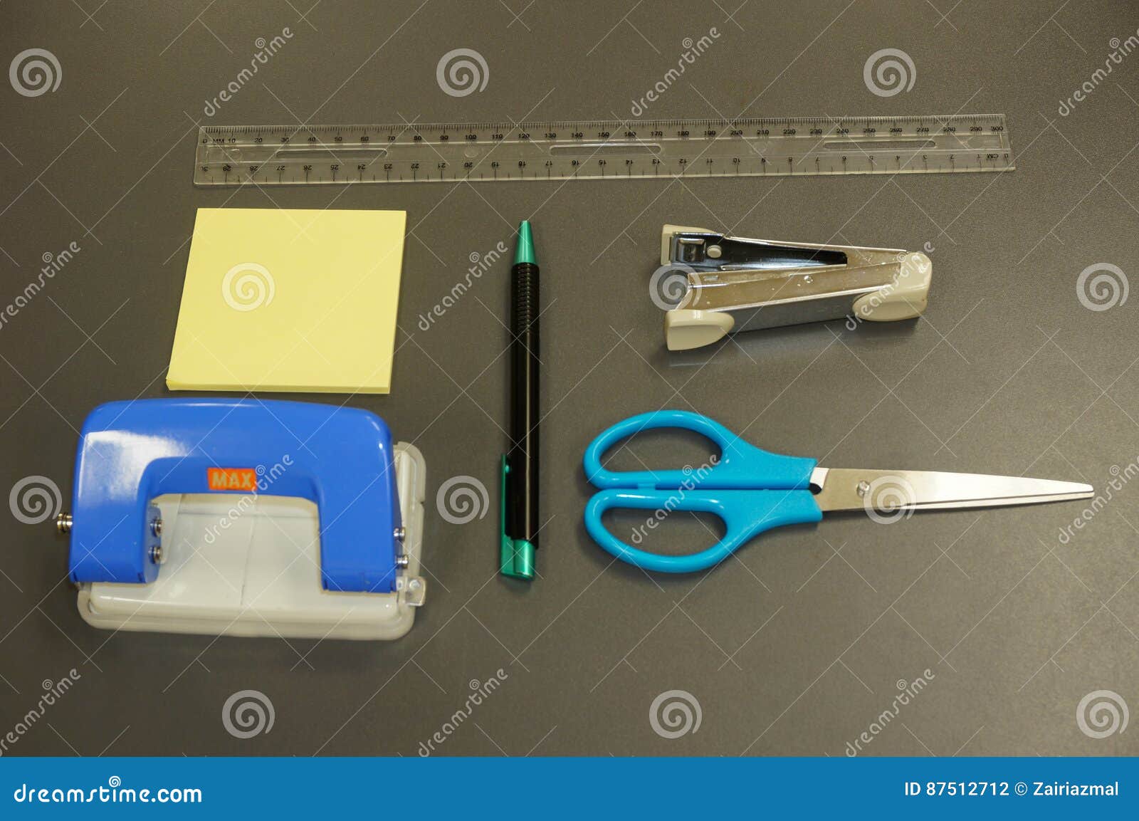 Stationary Office on the Table Stock Photo - Image of equipment, place ...
