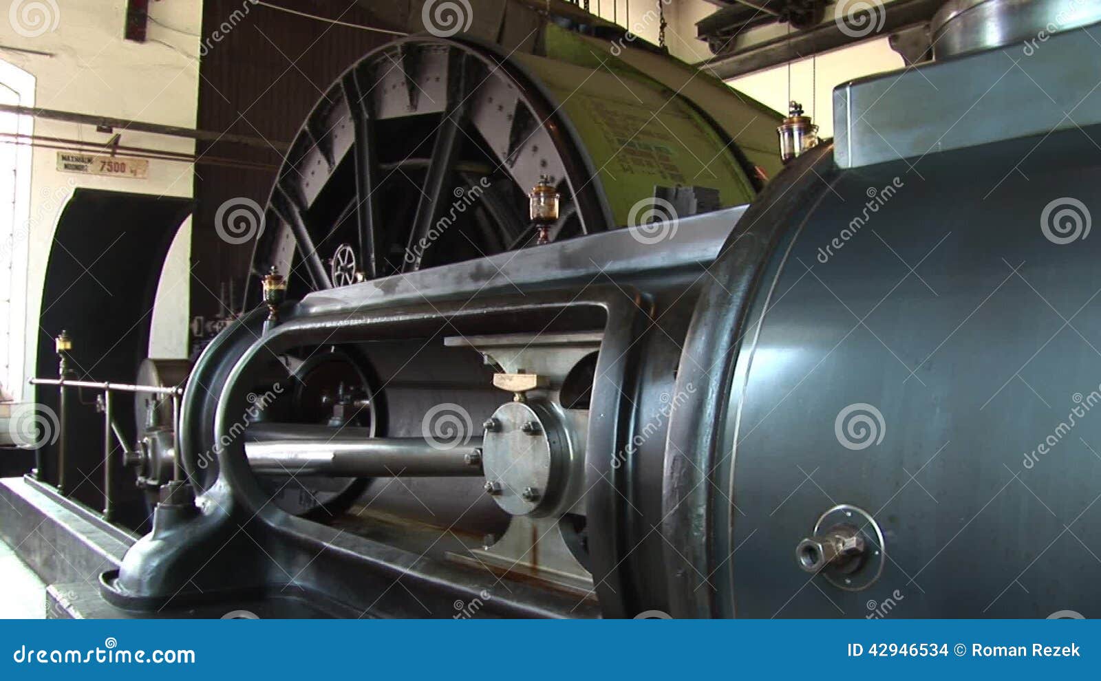 Stationary steam engine 1 stock footage. Video of steam - 42946534