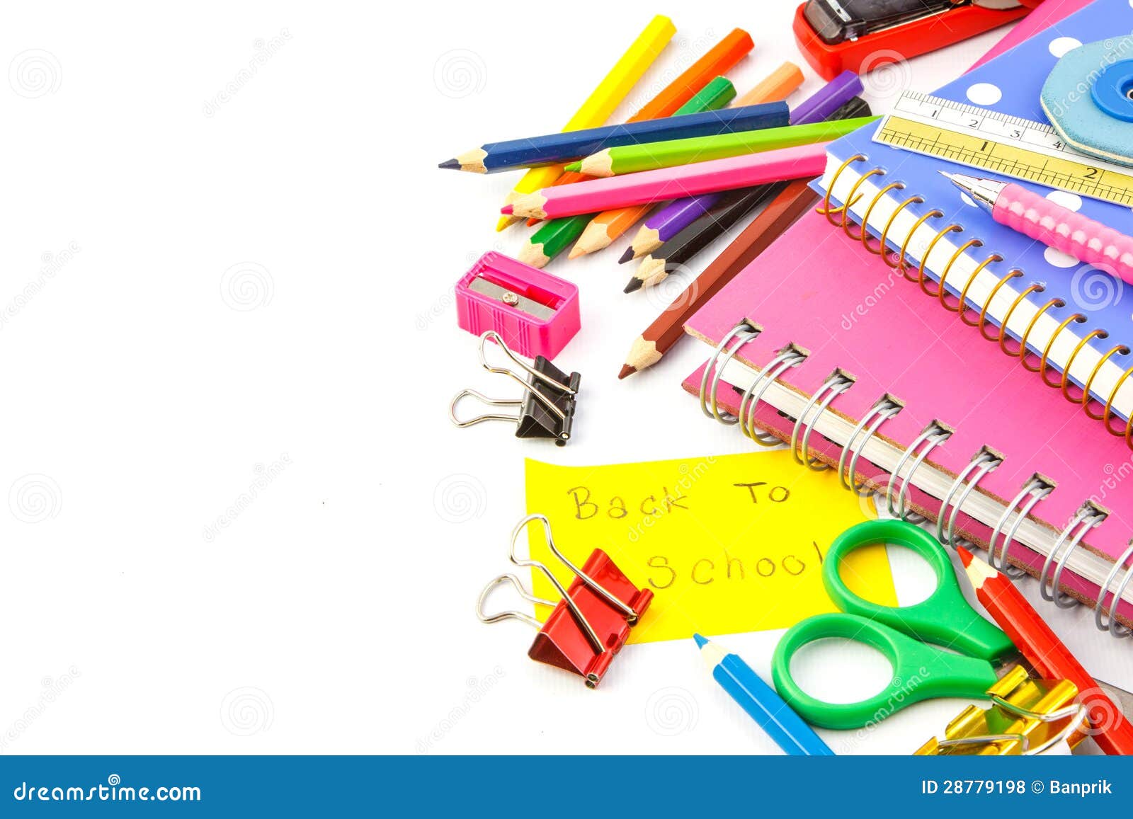 Stationery stock photo. Image of creative, education - 28779198