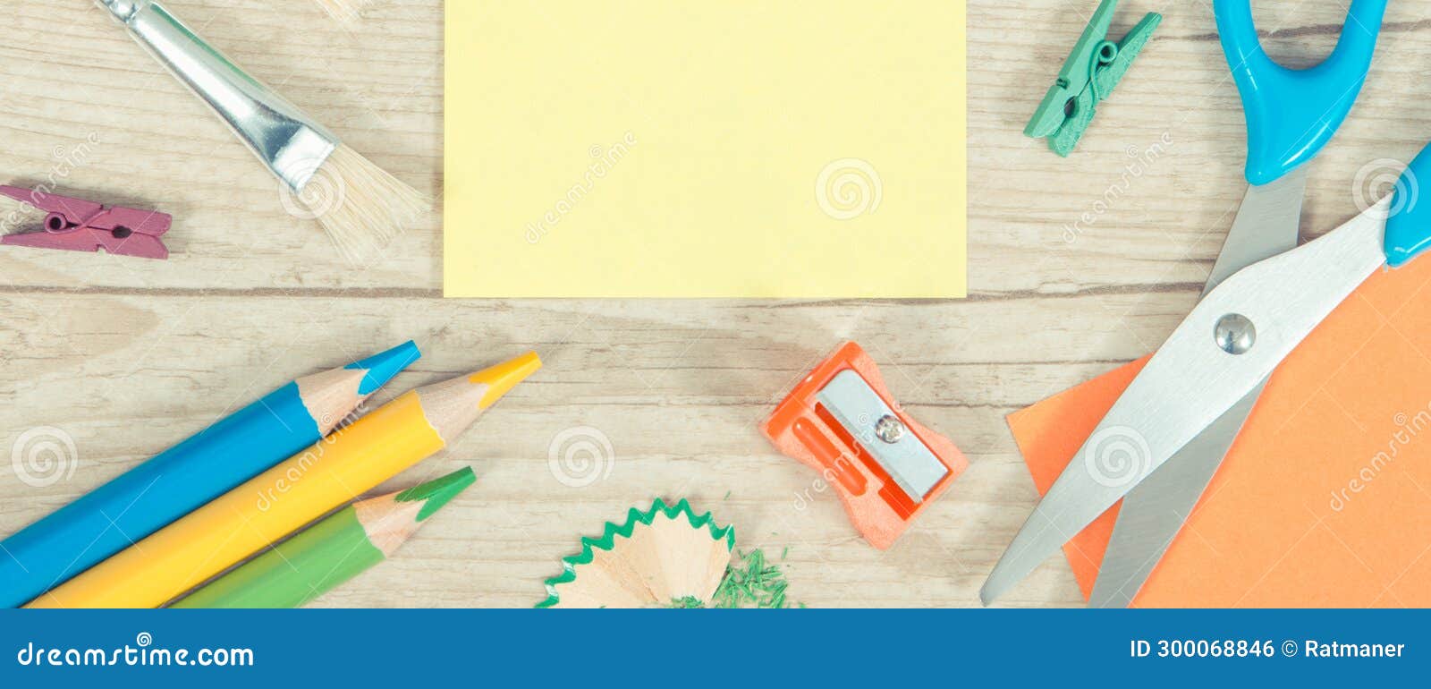 Stationery Accessories for Learning at School or Preschool. Development ...