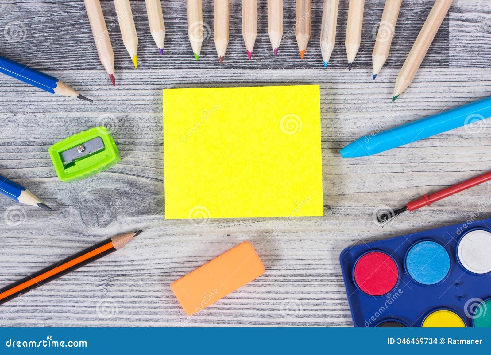 Stationery Accessories for Learning at School or Preschool. Development ...