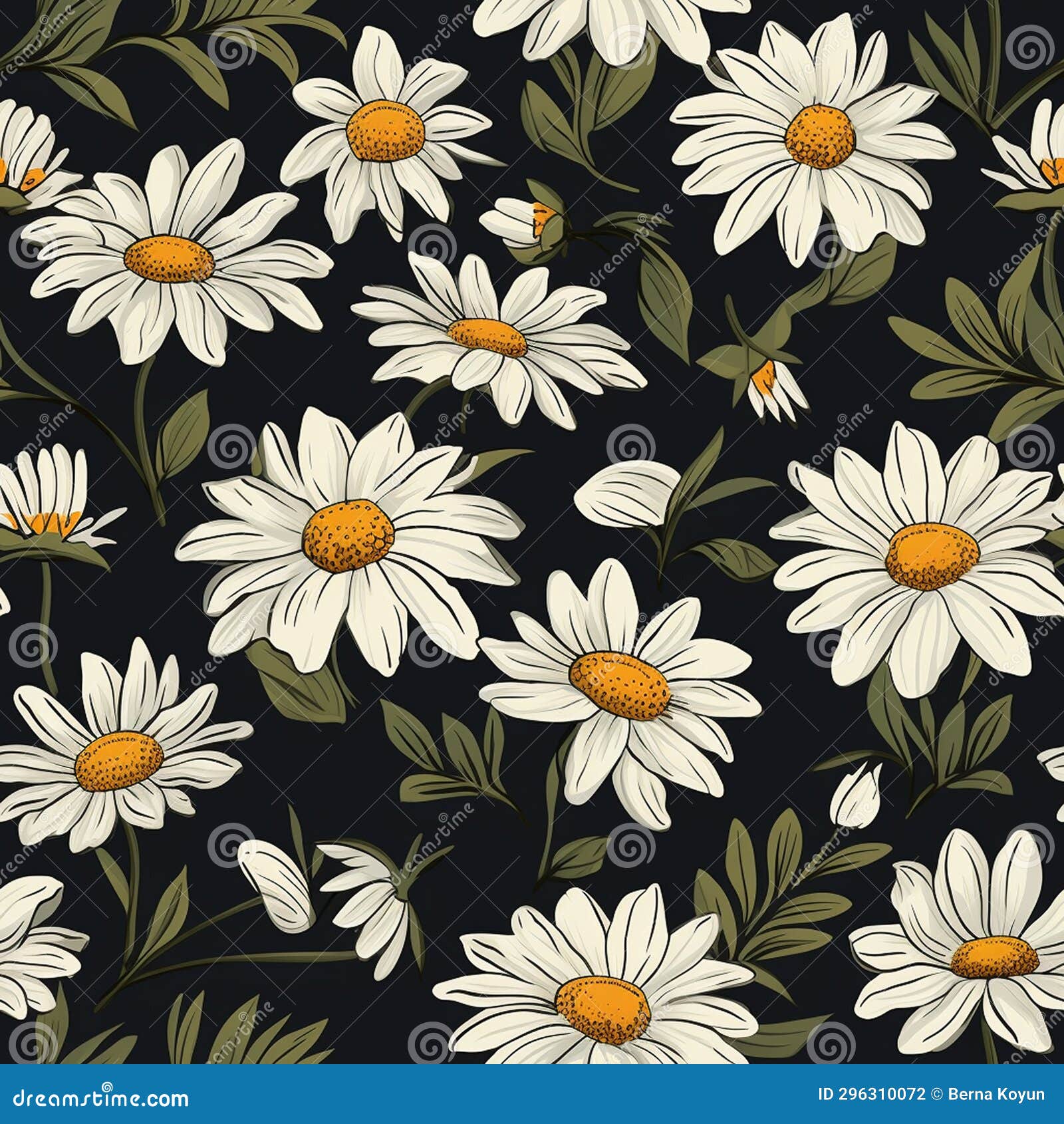 Stationery Design Daisy Graphic for Stylish Look Stock Illustration ...