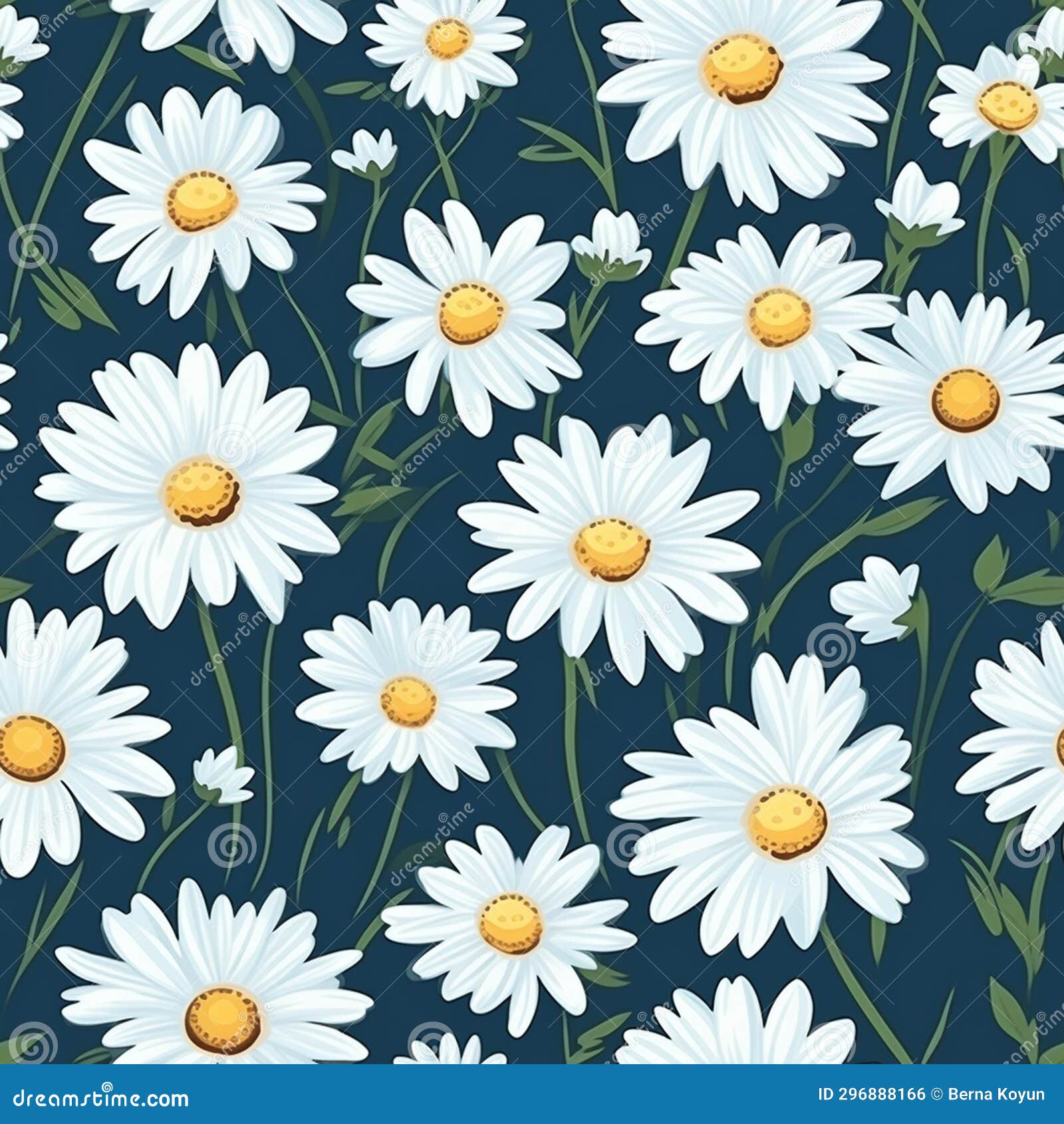 Stationery Design Daisy Graphic for Stylish Look Stock Illustration ...