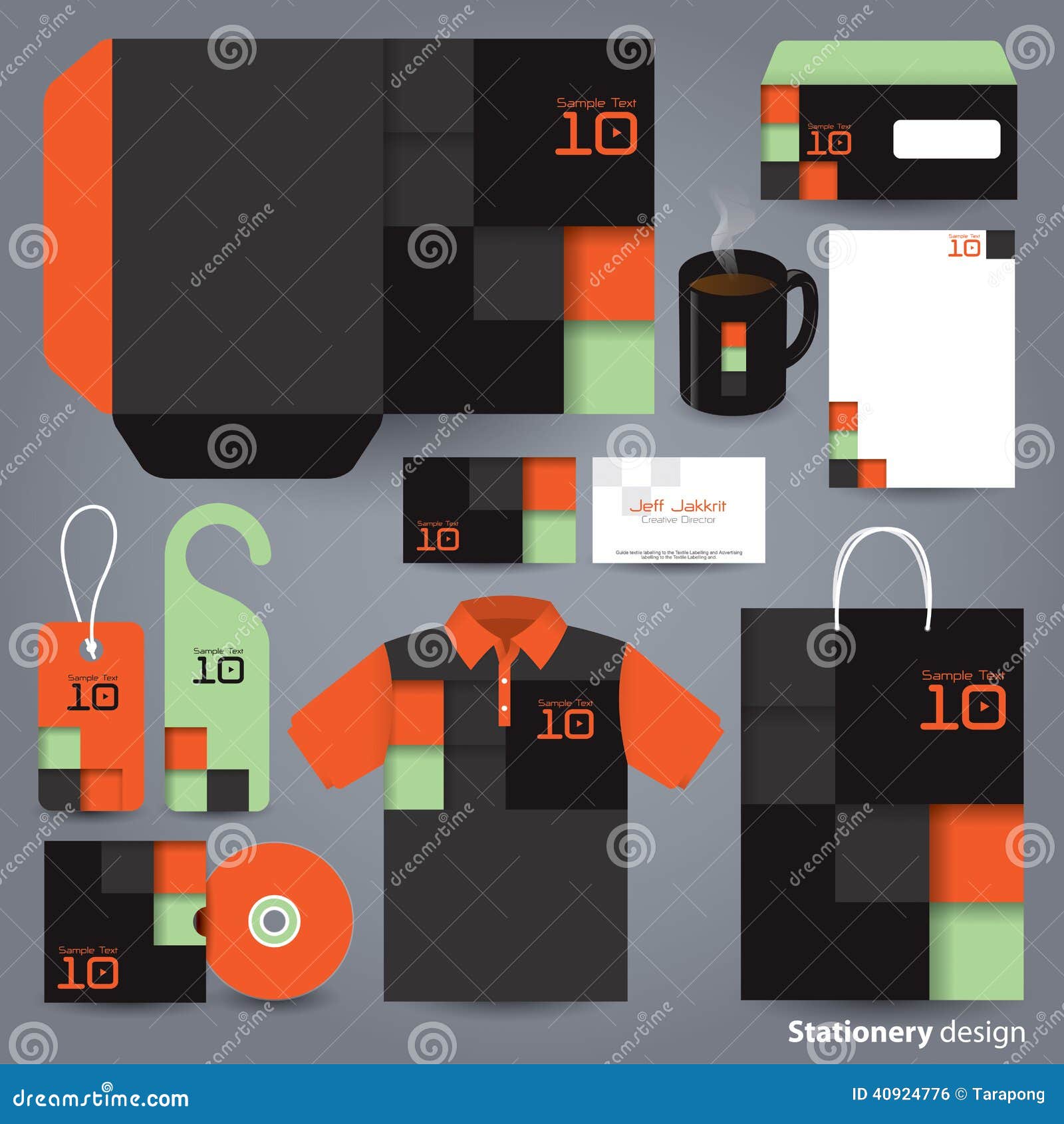 Stationery Design Set Design. Stock Vector - Illustration of leaflet ...