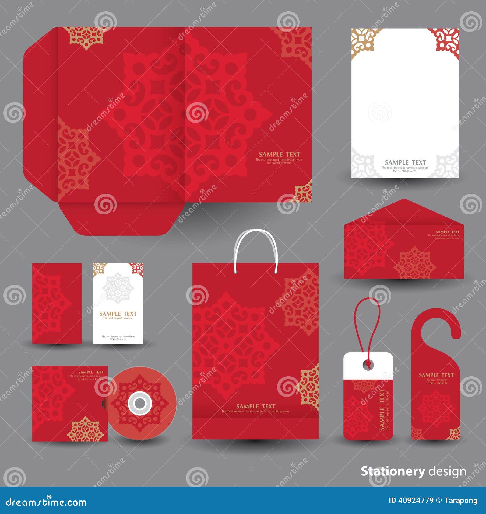 Stationery Design Set Design. Stock Vector - Illustration of card ...