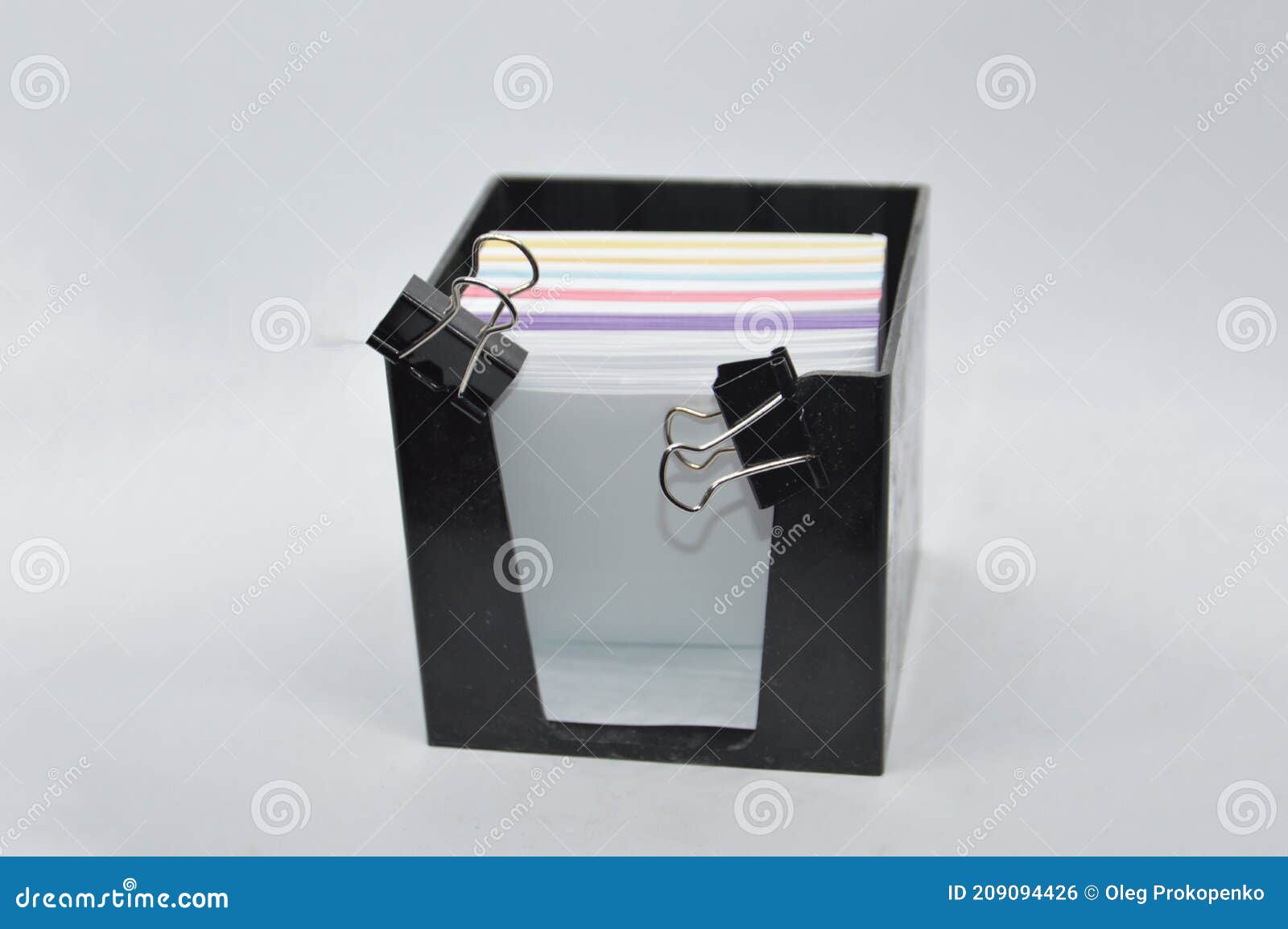 Stationery Notebook Short Note Paper Stock Photo - Image of paper ...
