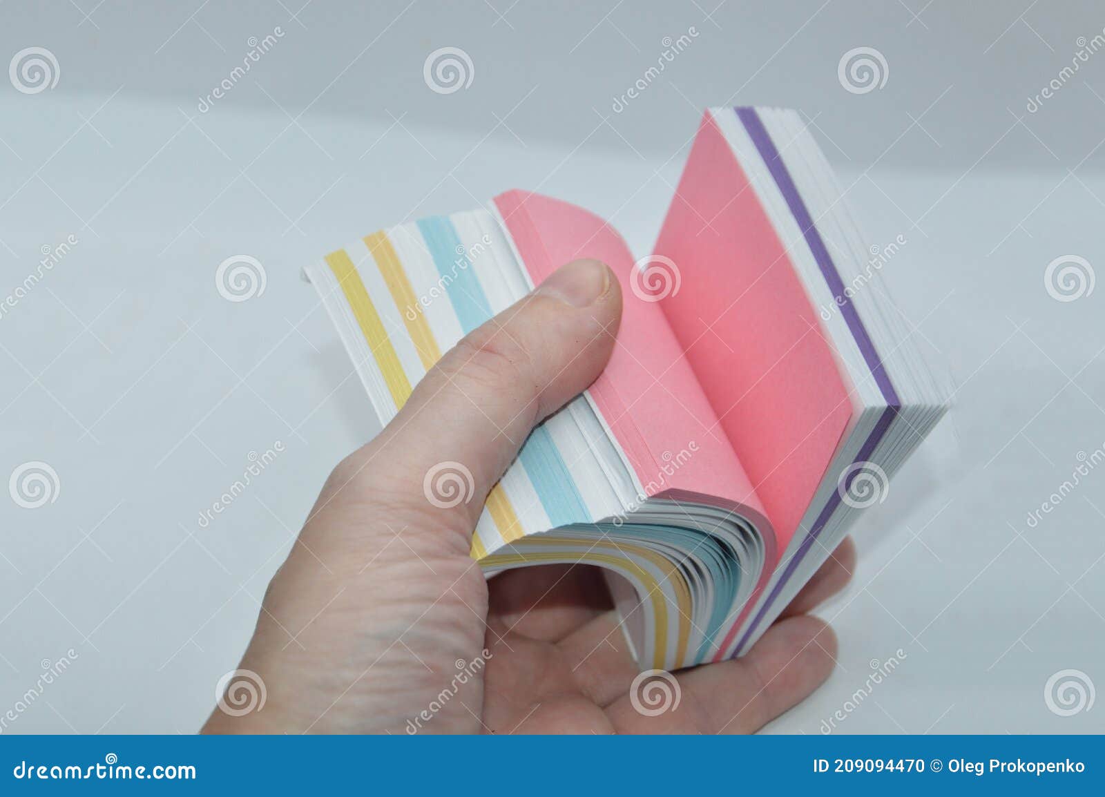 Stationery Notebook Short Note Paper Stock Photo - Image of empty ...