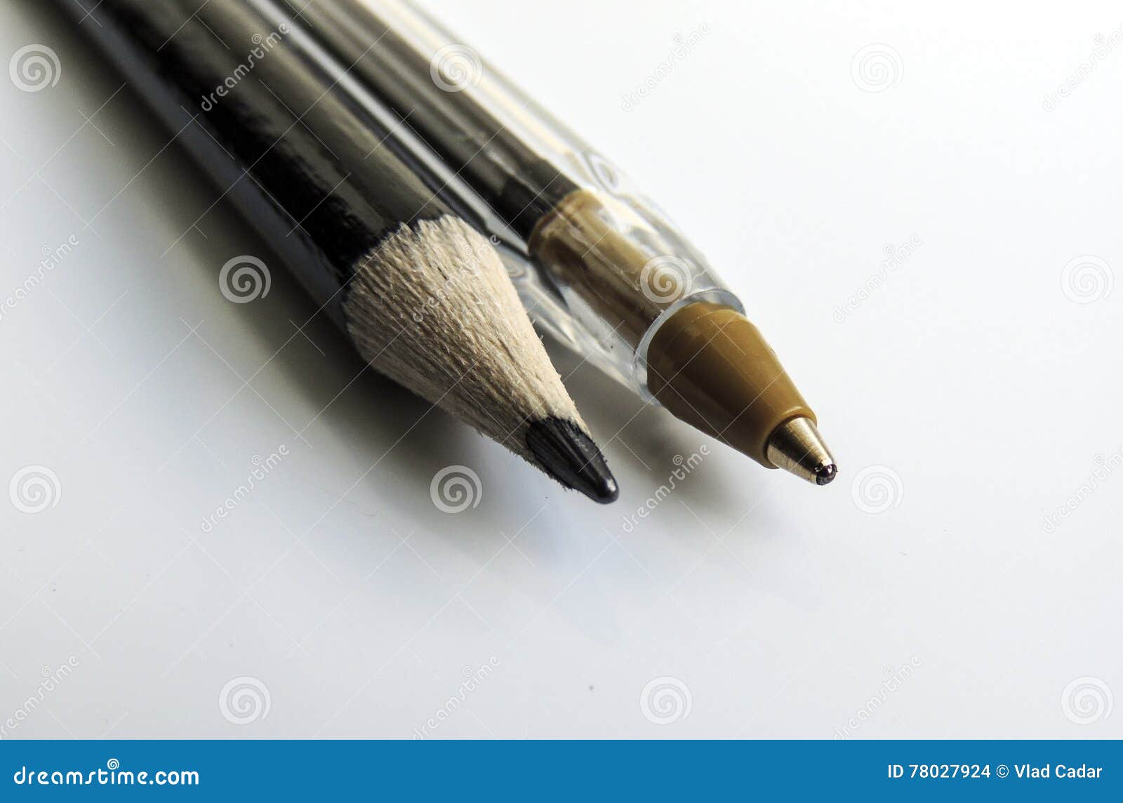 Stationery - Pen and Pencil Tips with Sharp Details Stock Photo - Image ...