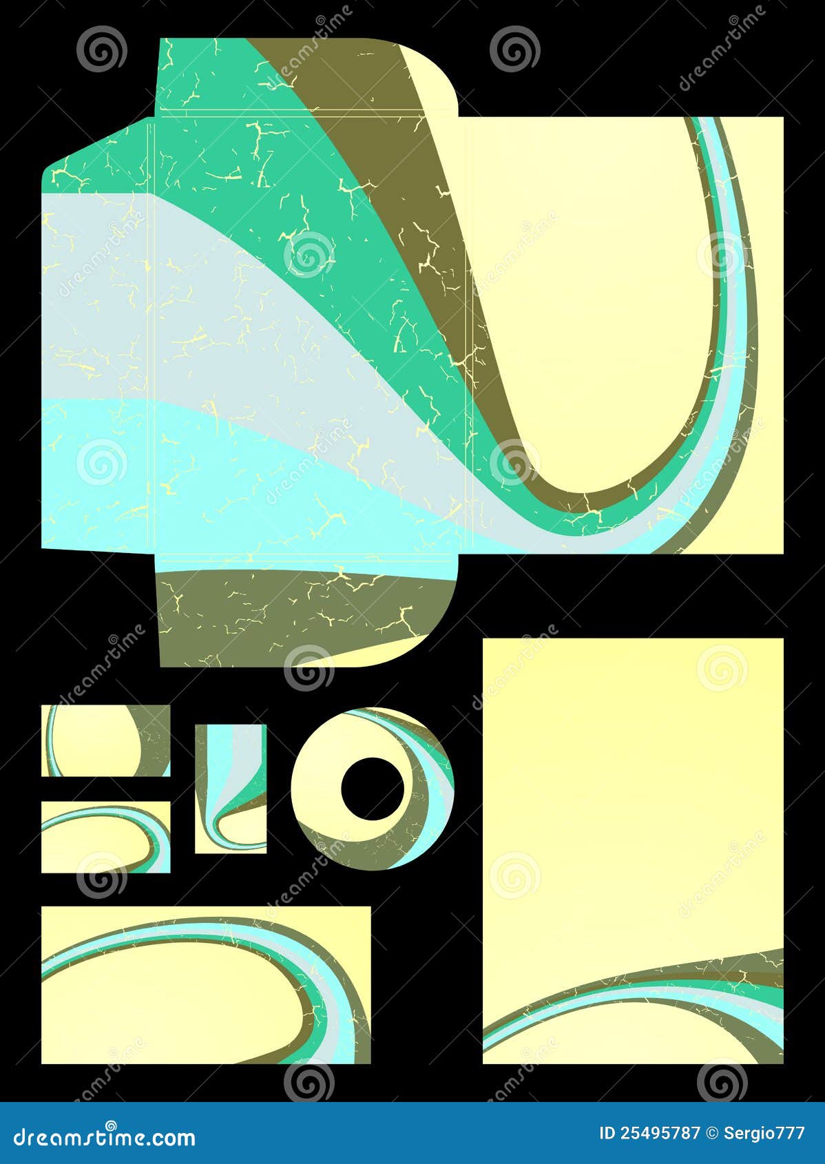 Stationery set stock vector. Illustration of abstract - 25495787