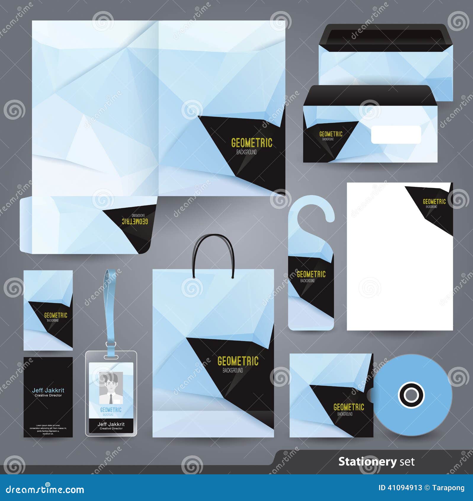 Stationery Set Design / Stationery Set Template. Stock Vector ...