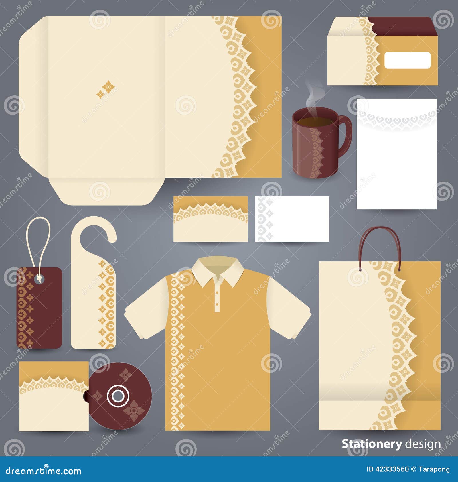 Stationery Set Design / Stationery Set Template. Stock Vector ...