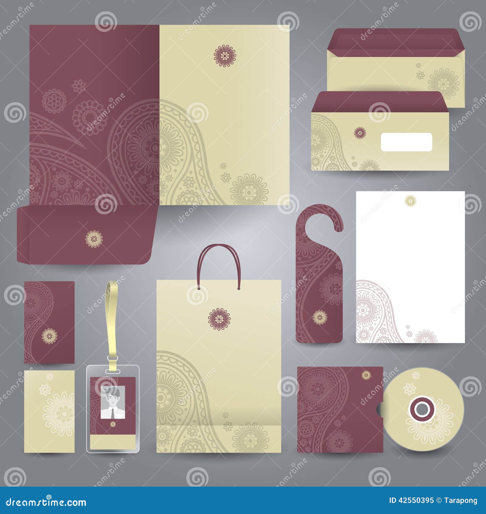 Stationery Set Design / Stationery Set Template. Stock Vector ...