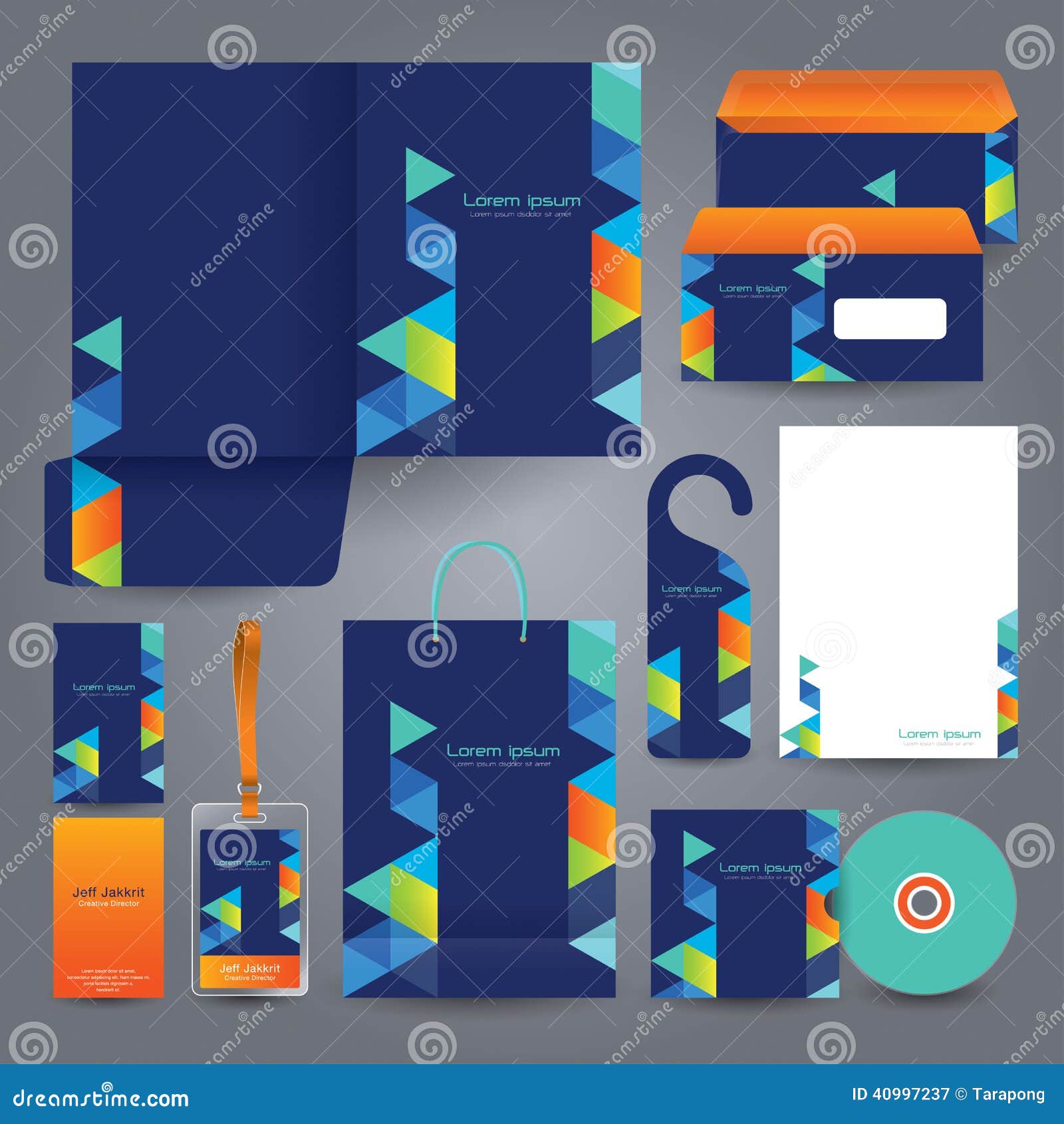 Stationery Set Design / Stationery Template. Stock Vector ...