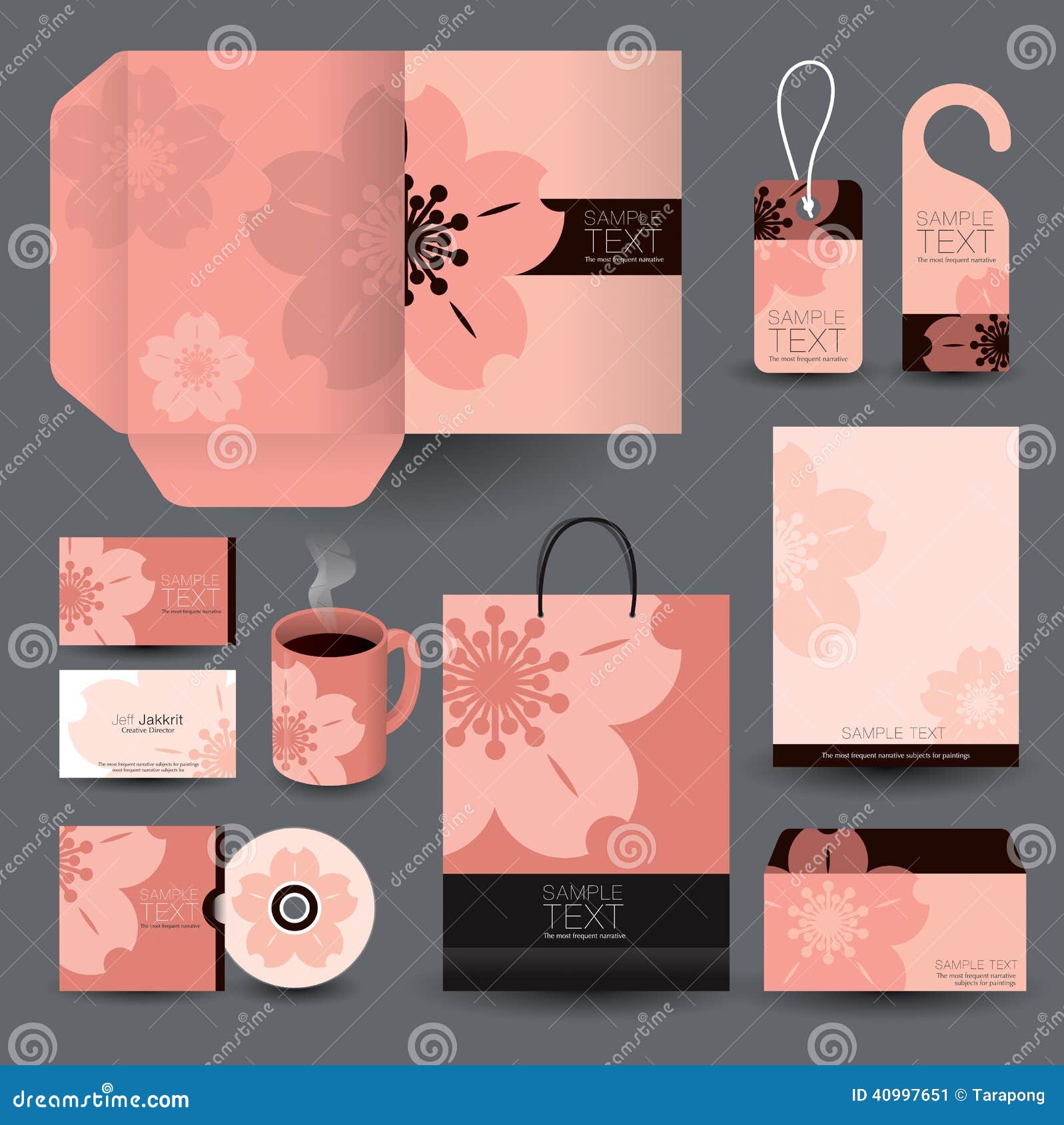 Stationery Set Design / Stationery Template. Stock Vector ...