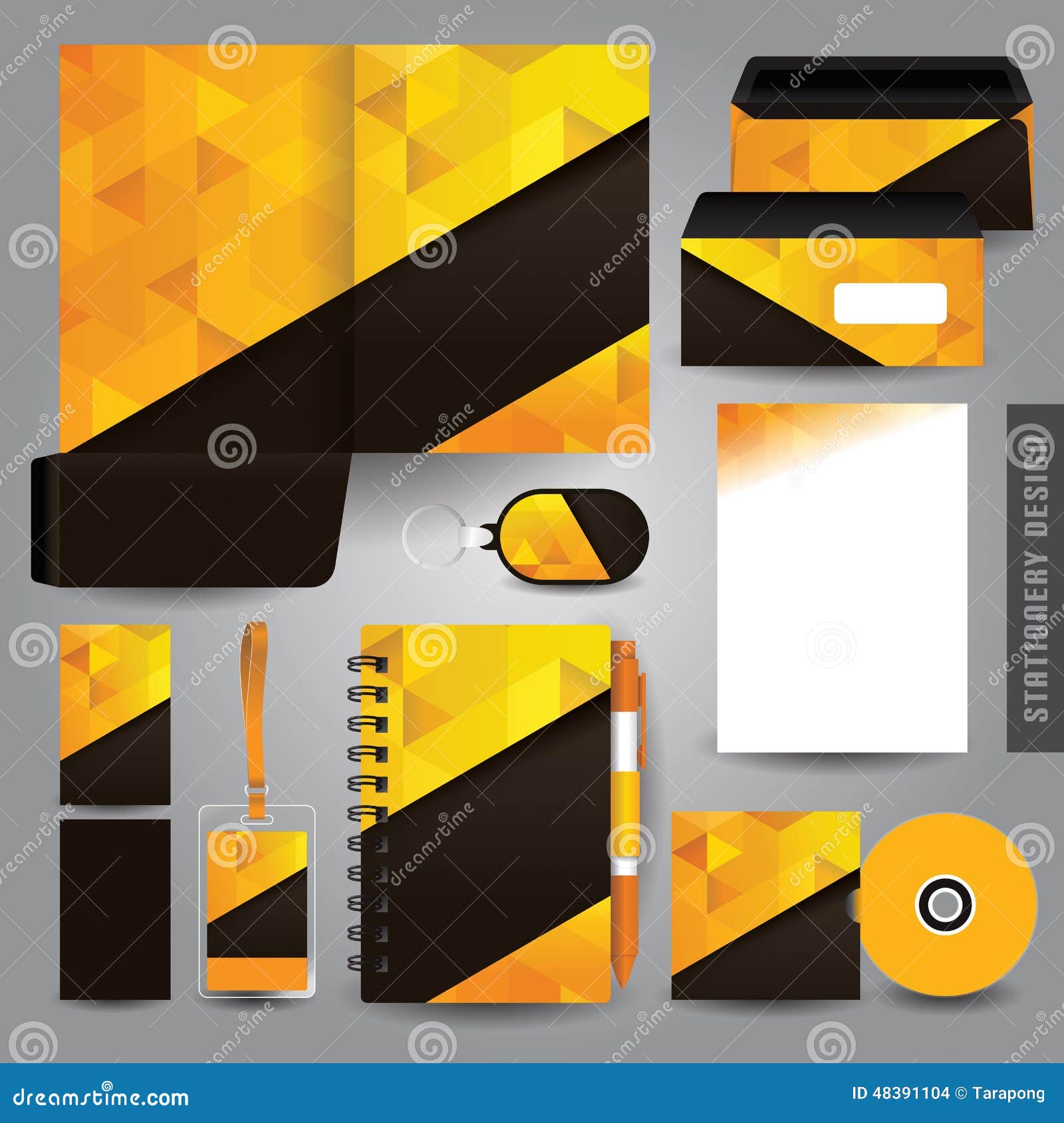Stationery Set Design / Stationery Template. Stock Vector ...