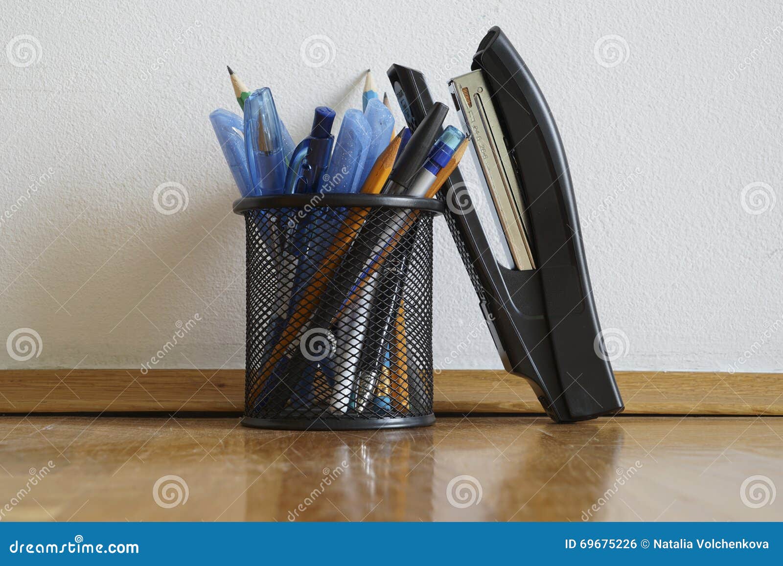 Stationery on the Table in the Work Office Stock Photo - Image of ...