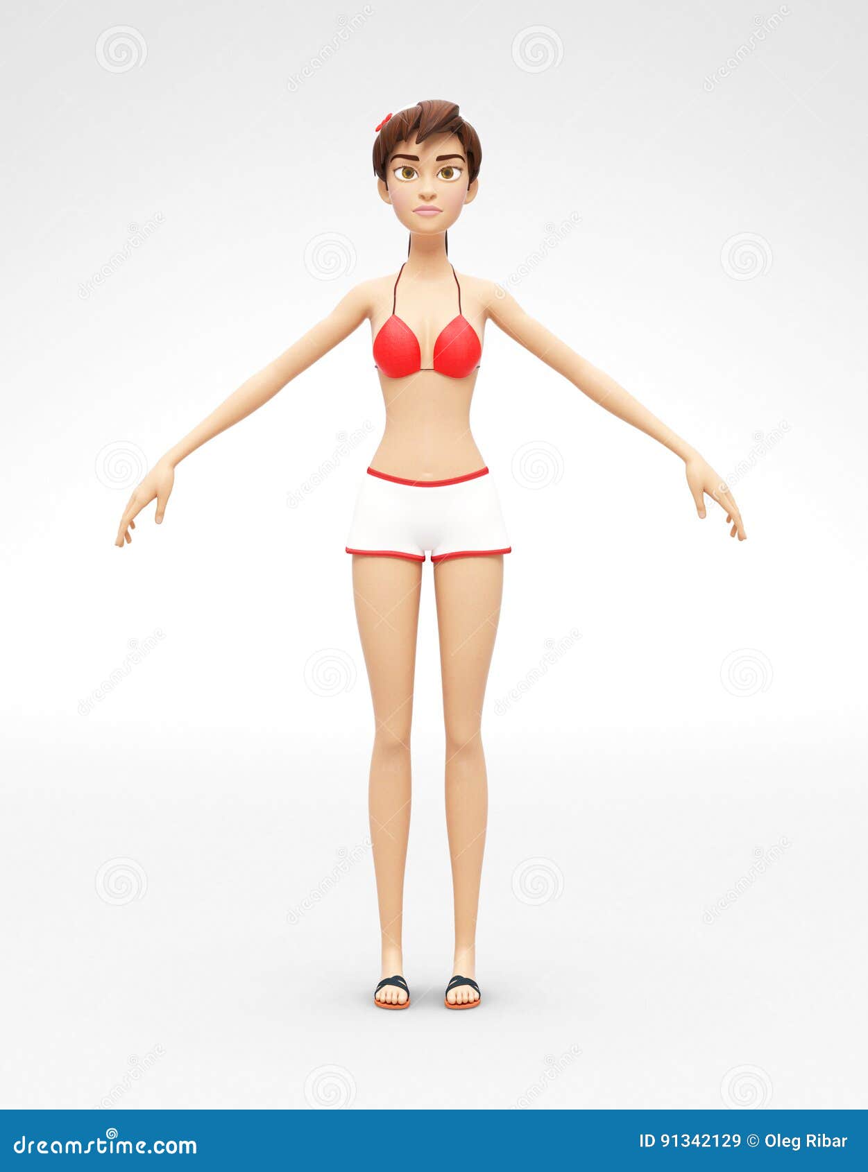 Statische Jenny - Modell Der Weiblichen Figur Der Karikatur-3D ... Statische Jenny - Modell Der Weiblichen Figur Der Karikatur-3D ...