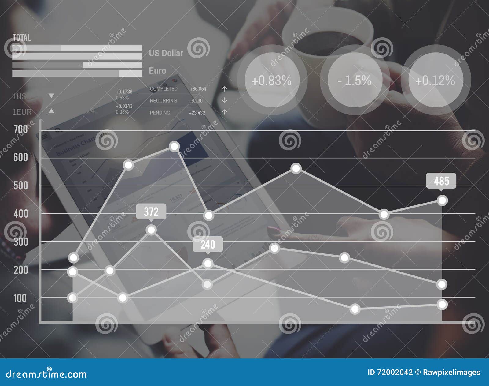 Statistic Analysis Business Diagram Data Growth Concept Stock Photo ...