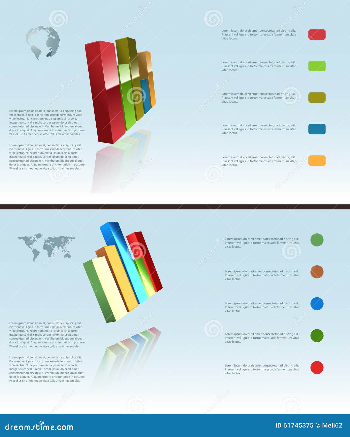 Statistic bars stock vector. Illustration of layout, design - 61745375