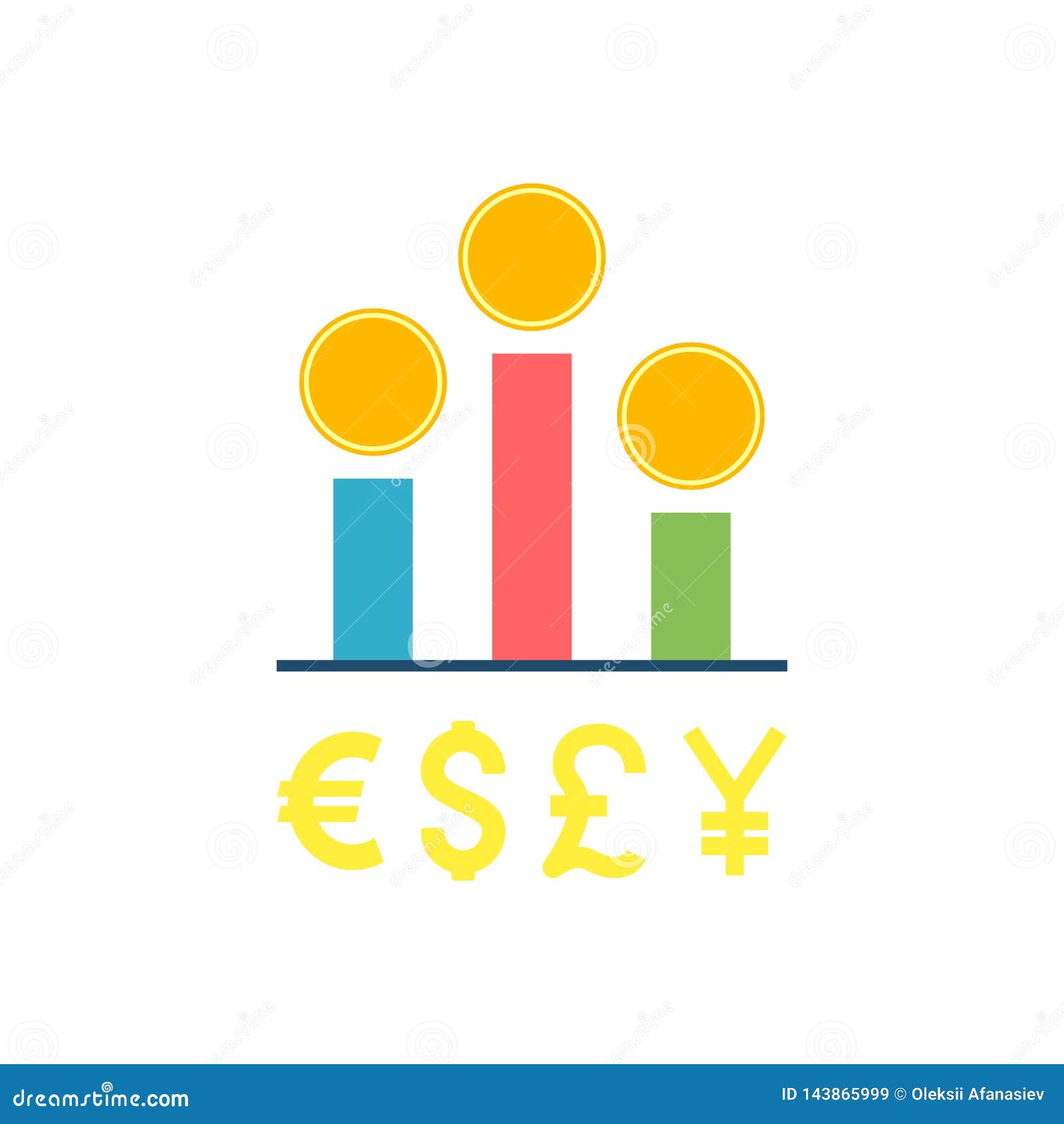Statistic Chart with Coins Flat Icon Stock Vector - Illustration of ... Statistic Chart with Coins Flat Icon Stock Vector - Illustration of ...
