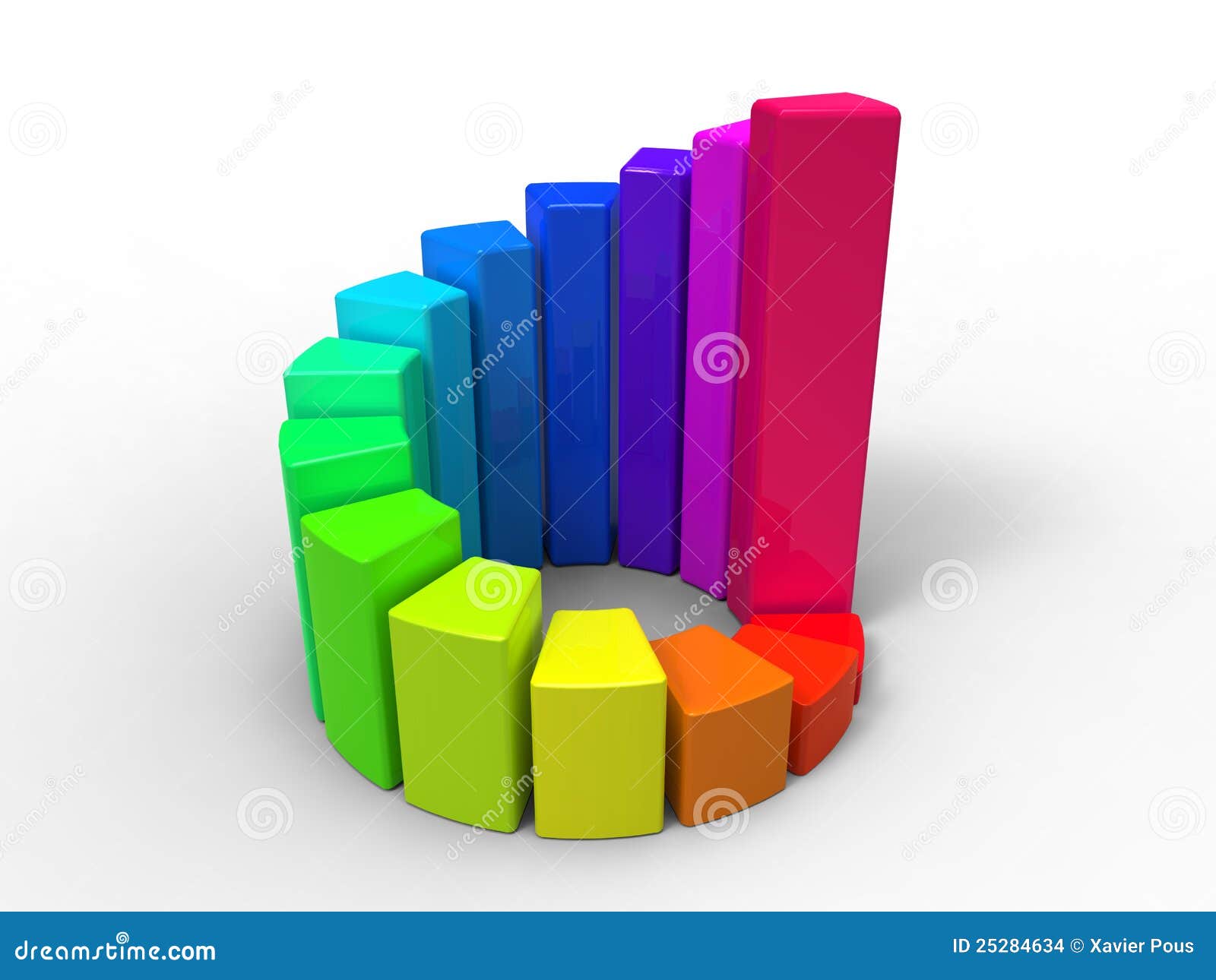 Statistic chart colorful stock illustration. Illustration of display ...