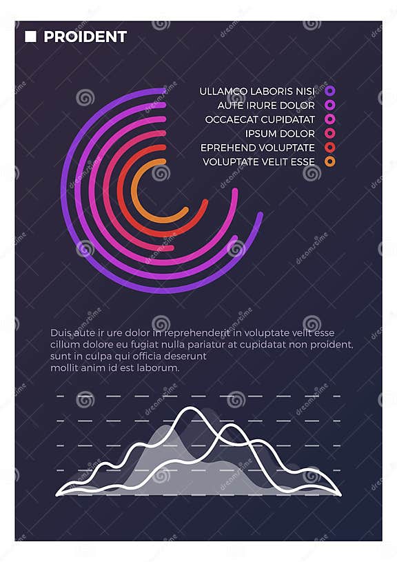Statistic Chart and Diagram. Infographic Data Page Template Stock ...