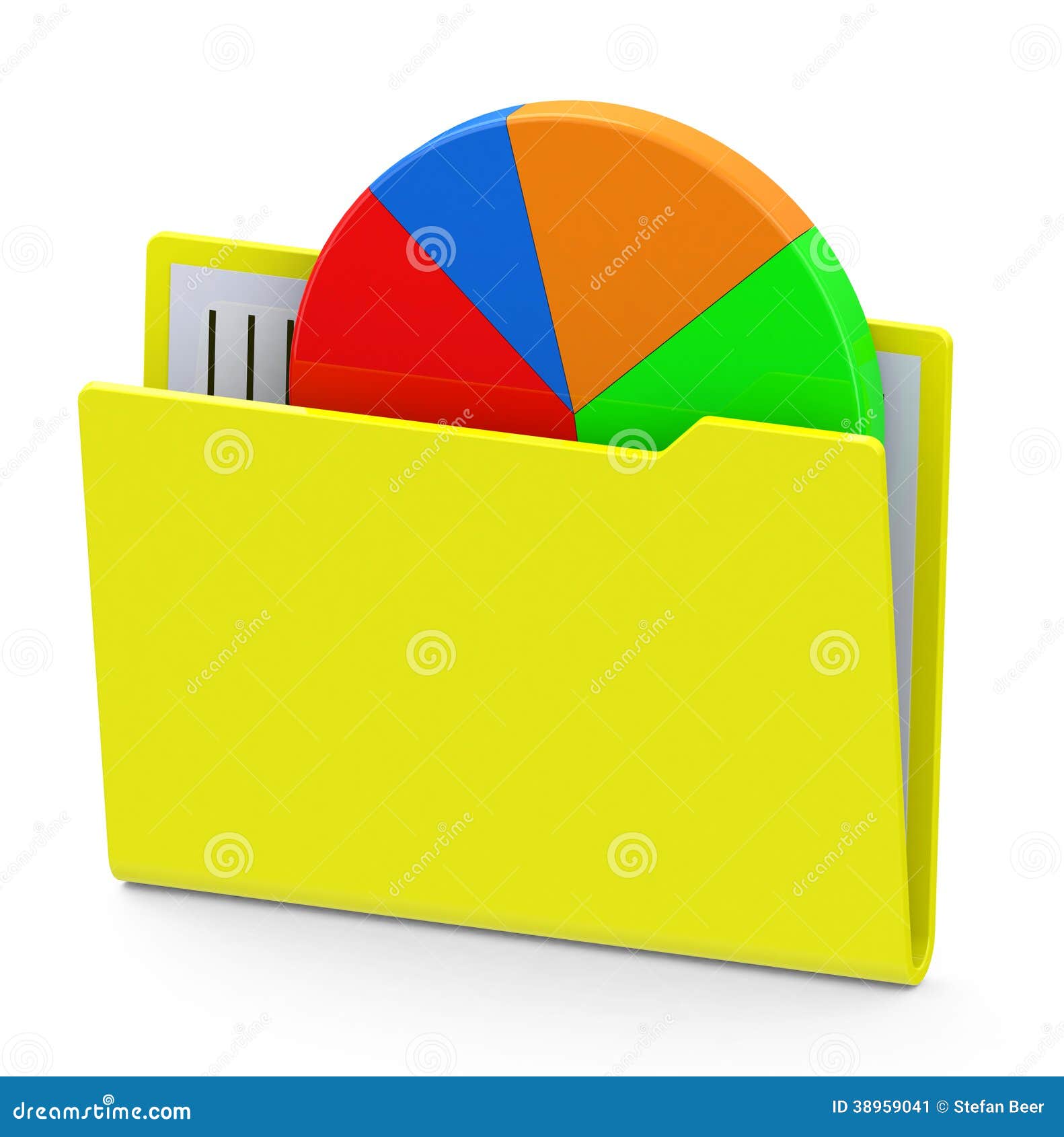Statistic folder stock illustration. Illustration of document - 38959041