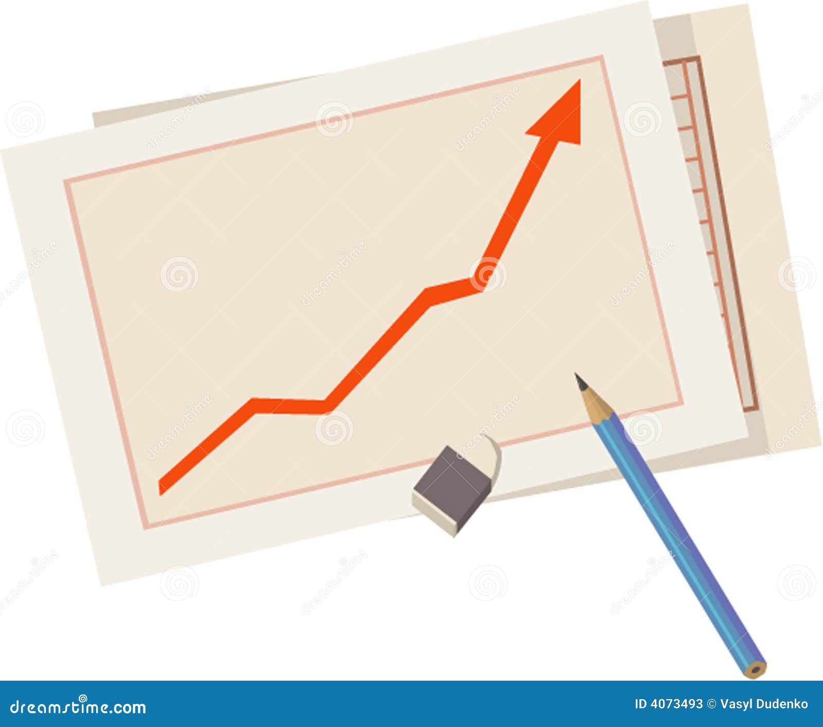 Statistic graphic stock vector. Illustration of growth - 4073493