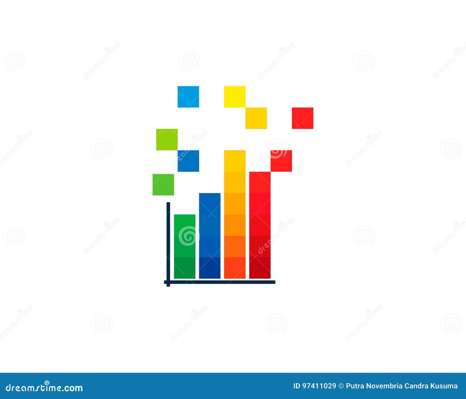 Statistic Icon Logo Design Element Stock Vector - Illustration of geek ...