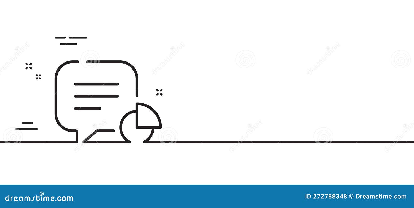 Statistic Line Icon Data Pie Chart Sign Vector Stock Illustration Illustration Of Statistic