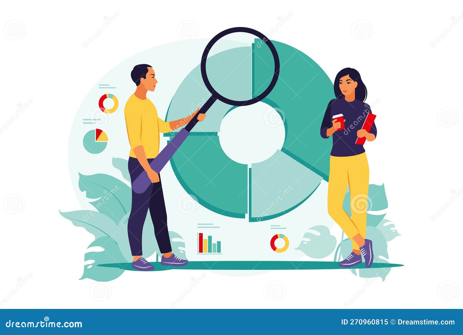 Statistical Analysis Concept. Analysis for Business Finance. People ...