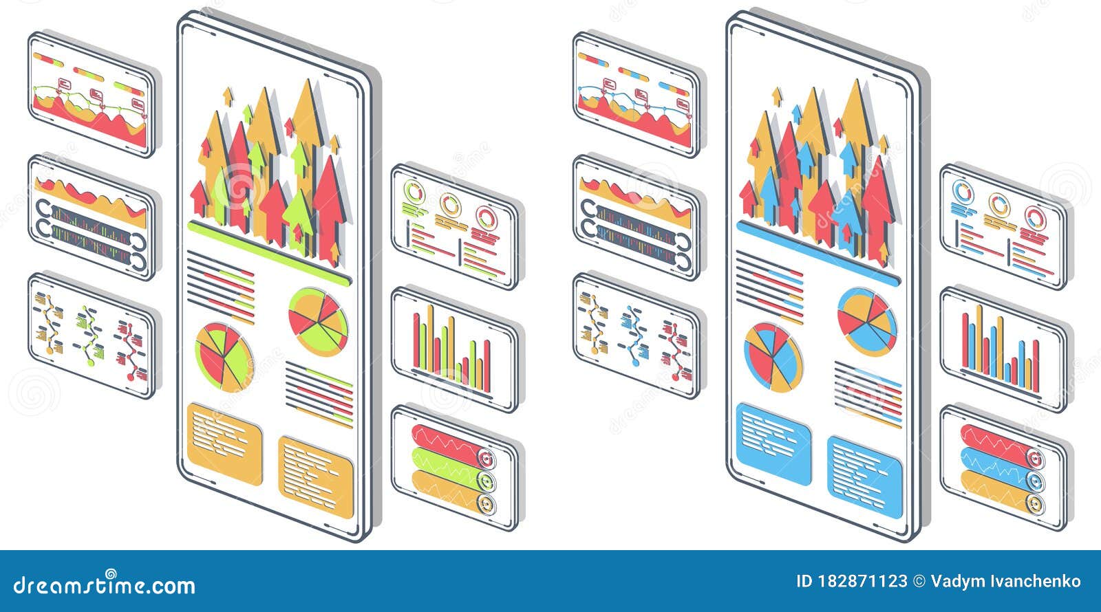 Statistical Analysis on Mobile Devices Vector. Analytical, Success ...