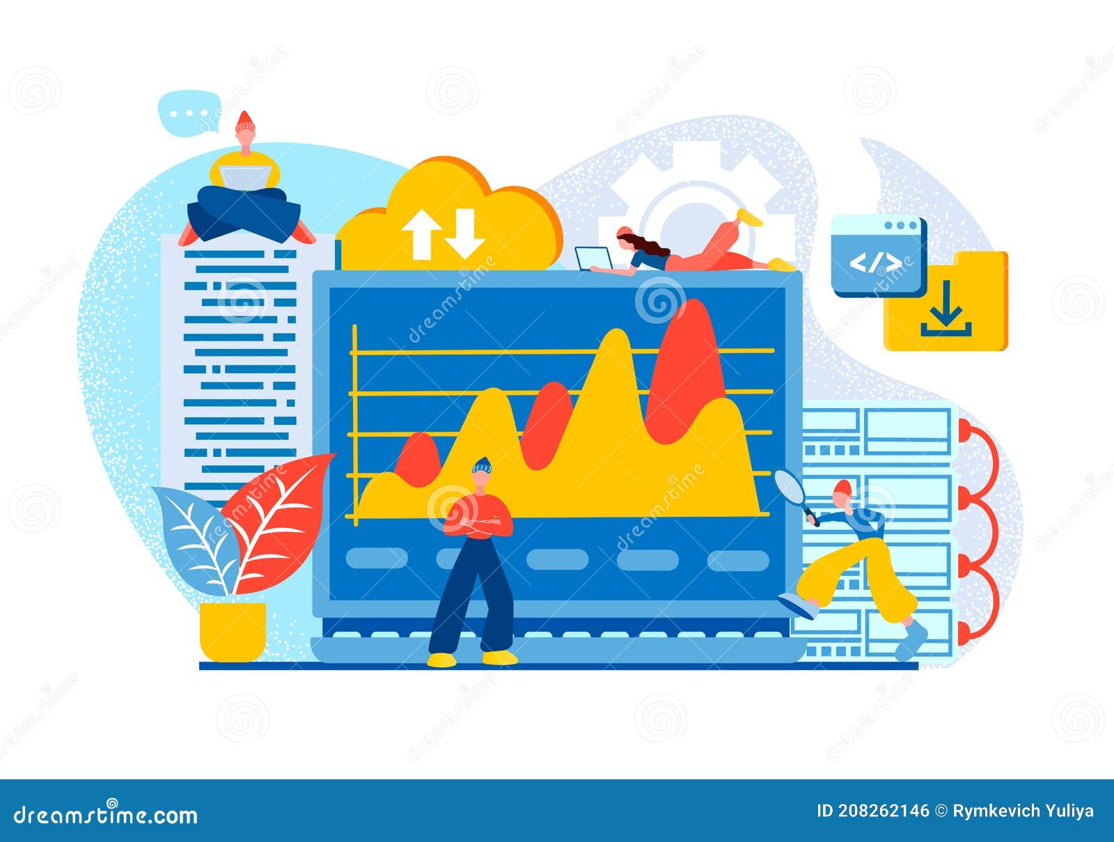 Statistical Analysis Software Stock Vector - Illustration of hardware ...