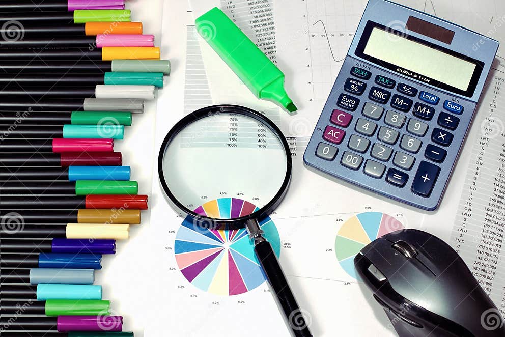 Statistical analysis tools stock image. Image of calculator - 23401769