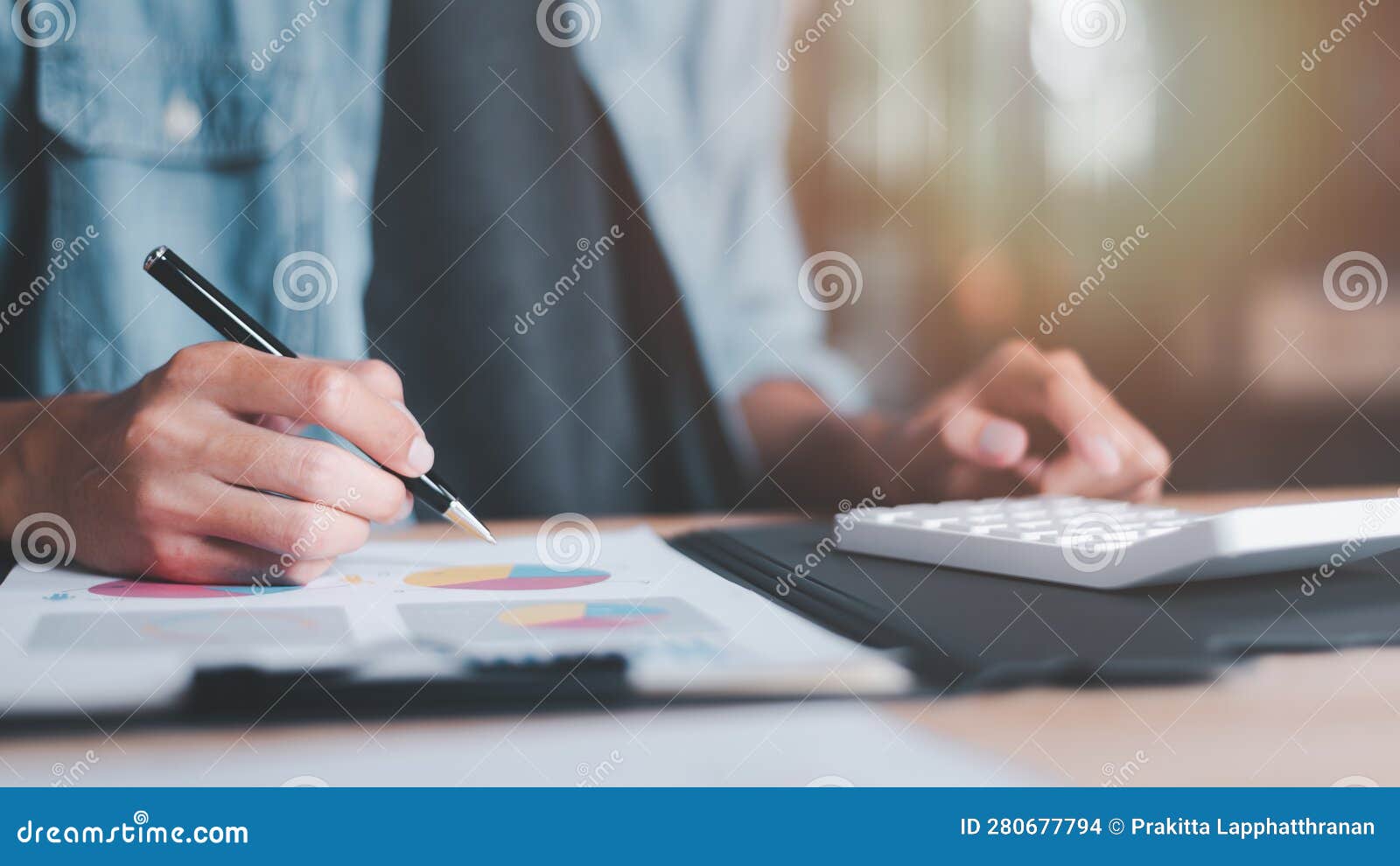 Statistical Analyst Using Calculator To Calculate and Read Reports ...