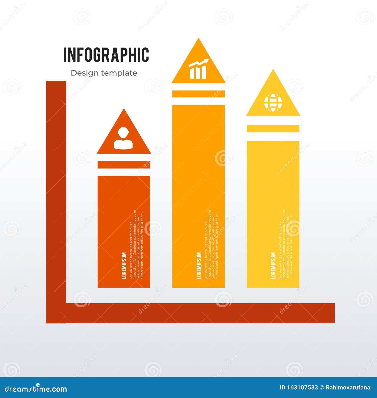 Statistical Chart, Arrows Infographic Template Design. Business Concept ...