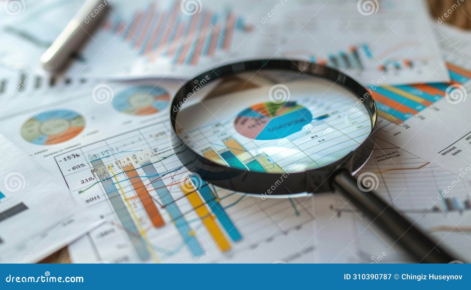 Statistical Data Analysis and Growth Chart Insights Stock Illustration ...