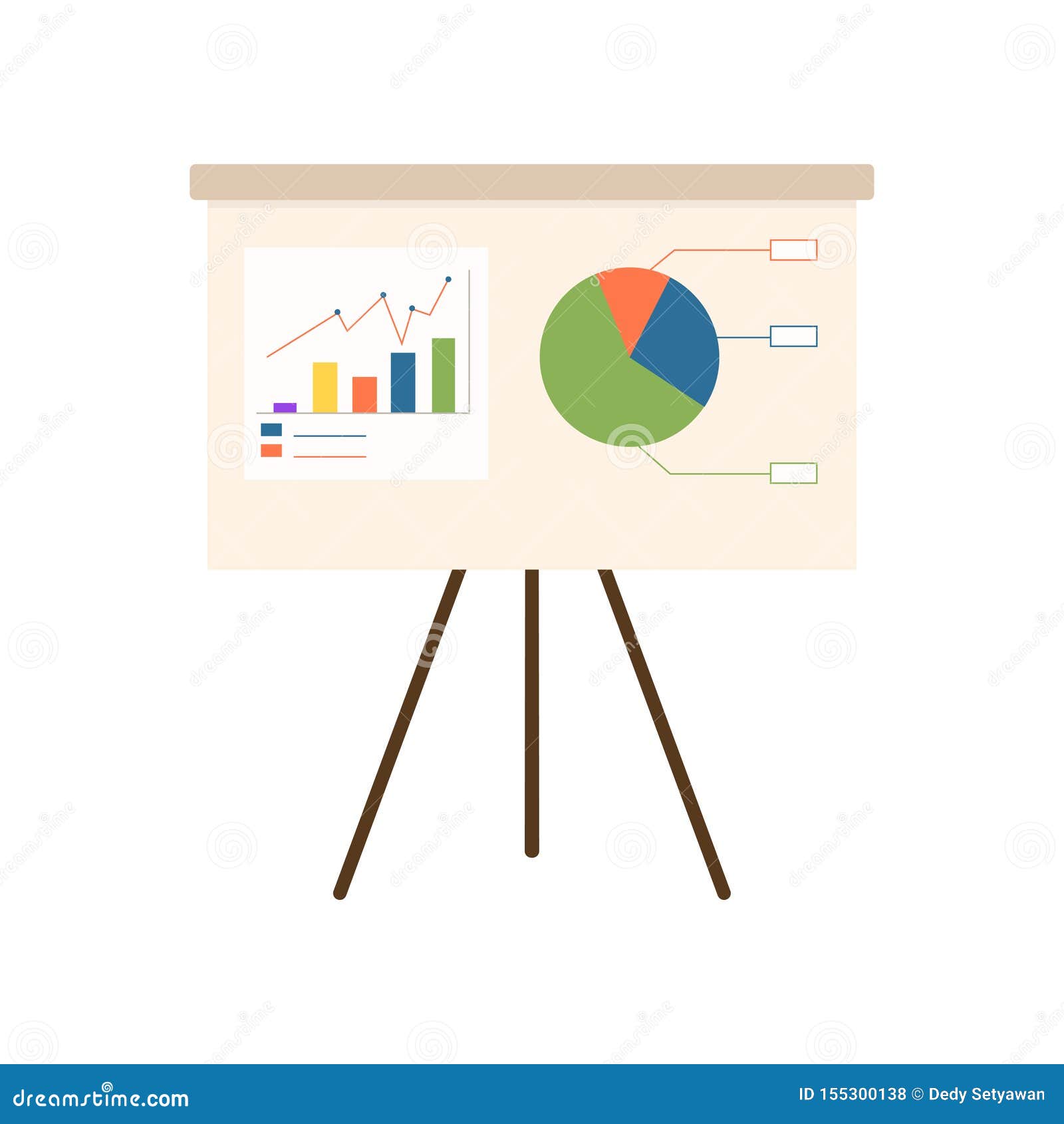 Statistical Data Board Design Stock Vector - Illustration of graphic ...