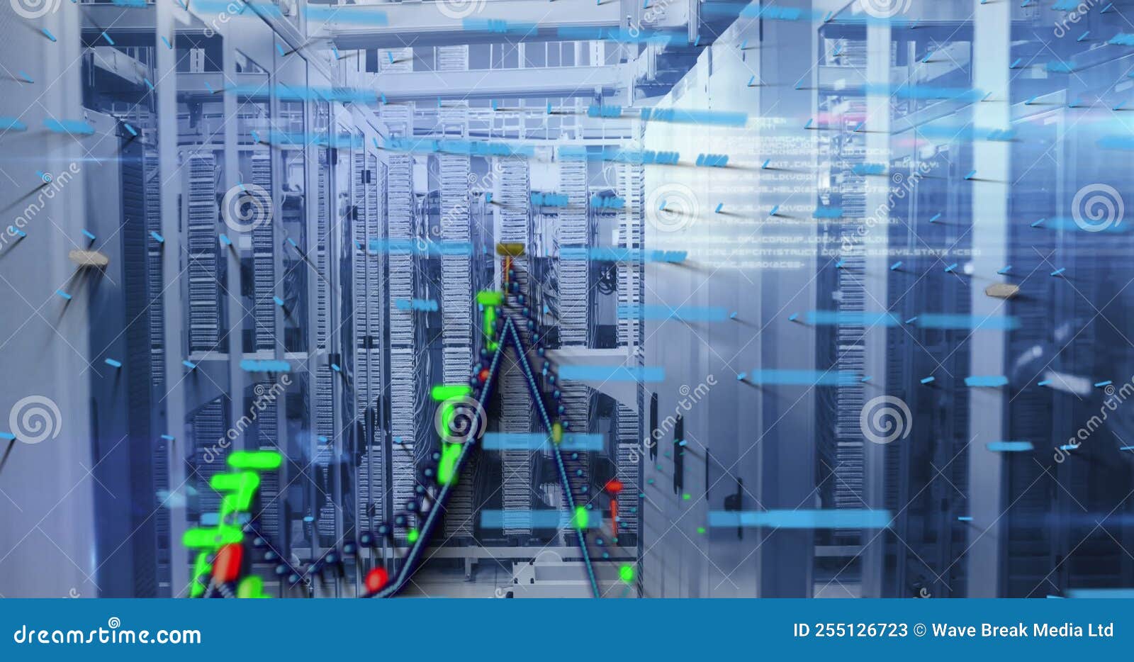 Statistical Data Processing Against Computer Server Room Stock Video Video Of Online Internet